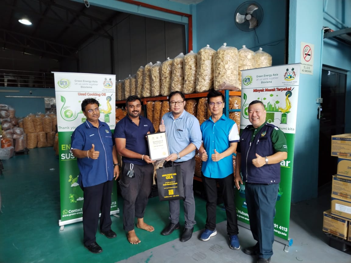 Green Energy Asia | Certificate Handover for Sustainable UCO Disposal ...