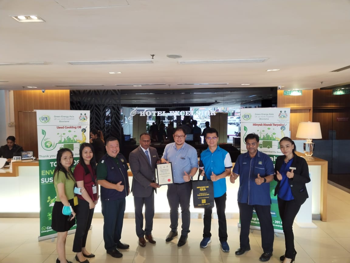 Green Energy Asia | Certificate Handover for Sustainable UCO Disposal ...